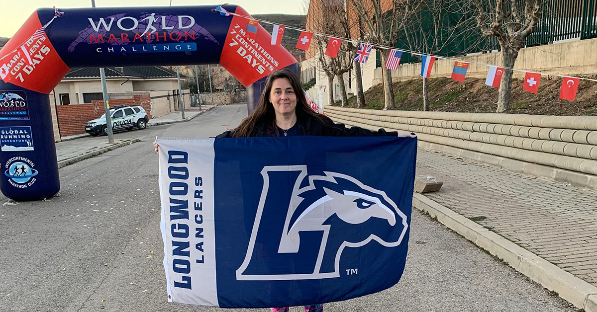 Alumna son 7 half-marathons 7 continents 7 days - Longwood University
